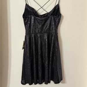 B Darlin | Dresses | B Darlin Black Sequin Mini Dress | Poshmark